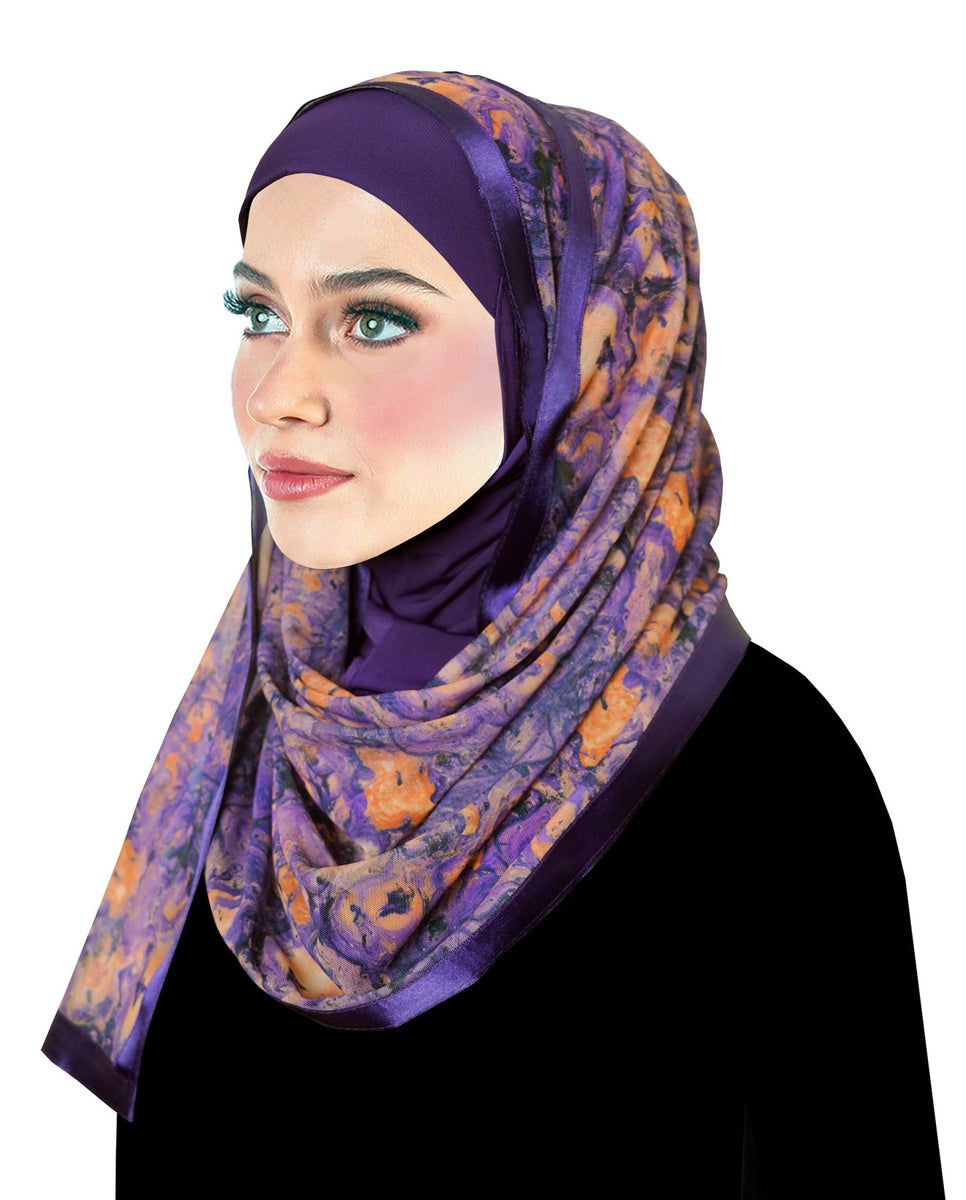 Stylish Mona Kuwaiti Hijabs with Wrap Shawl SPRING/SUMMER COLLECTION – MiddleEasternMall