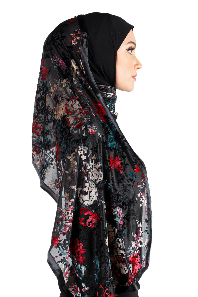 Stylish Mona Kuwaiti Hijabs with Wrap Shawl – MiddleEasternMall