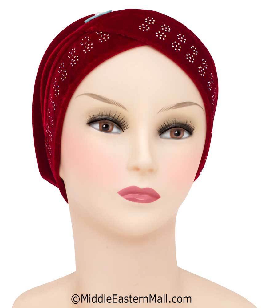 Velvet Venetian Turban Hijab Caps – MiddleEasternMall