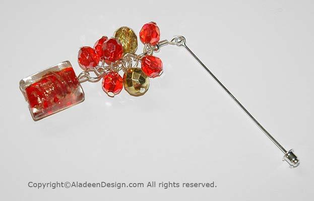 Azizah Design Hijab Pin in #7 Red – MiddleEasternMall